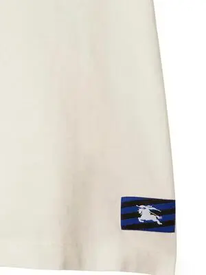 Burberry Ekd Logo-patch Cotton T-shirt