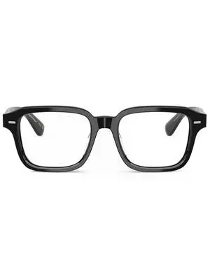 Oliver Spencer Errisson Square-frame Glasses - Black