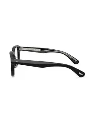Oliver Spencer Errisson Square-frame Glasses - Black