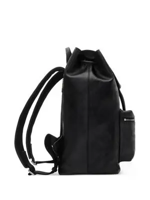 Burberry Embossed Check Leather Backpack