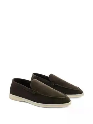 SCAROSSO Ludovico Suede Loafers - Brown