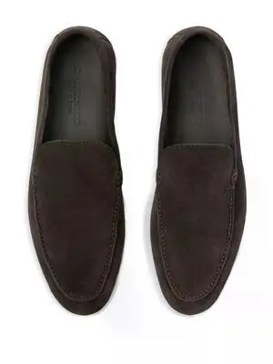 SCAROSSO Ludovico Suede Loafers - Brown