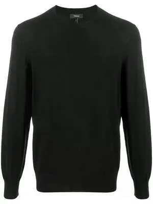 Theory Long Sleeve Knitted Jumper - Black