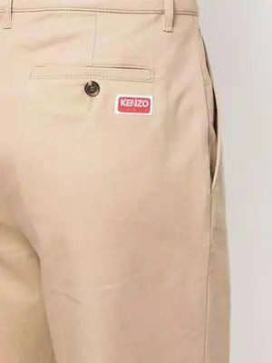 Kenzo Logo-patch Straight-leg Trousers