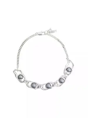 COUP DE COEUR Liquid Pearl Necklace - Silver