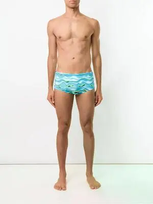 AMIR SLAMA Printed Swim Trunks