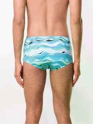 AMIR SLAMA Printed Swim Trunks
