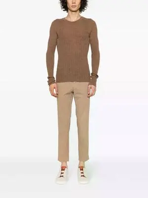 Incotex Tapered Cotton Chino Trousers - Brown