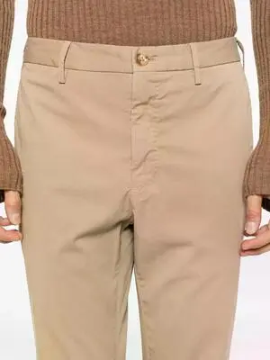 Incotex Tapered Cotton Chino Trousers - Brown