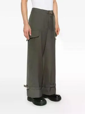 Sacai Wide-leg Cargo Trousers