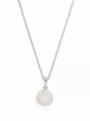 DINNY HALL Personalised My World Small Orb Locket Necklace - Silver