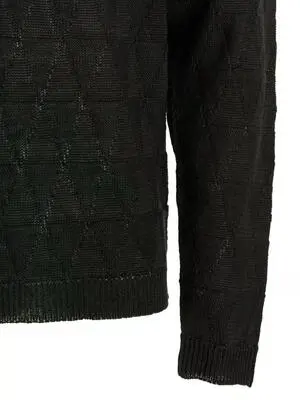SUN HOUSE Diamond-pattern Jumper