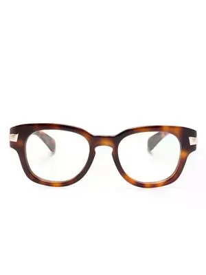 Gucci Tortoiseshell Square-frame Glasses - Brown