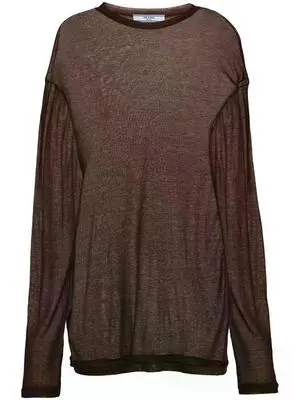 Prada Semi-sheer Chambray T-shirt