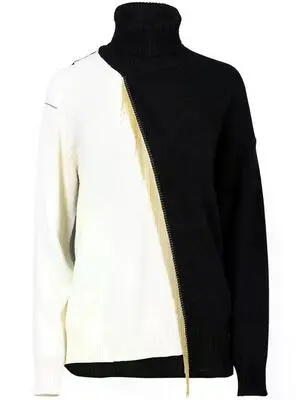 SIMONA CORSELLINI Knitted High-neck Sweater - Black
