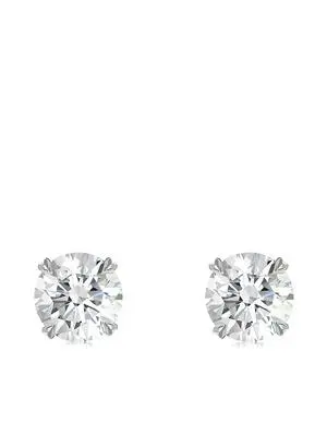 PRAGNELL 18kt White Gold Windsor Diamond Stud Earrings - Silver