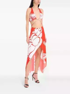 AMIR SLAMA X Jade Picon Cut-out Beach Dress