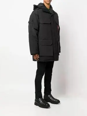 Canada Goose Logo-patch Hooded Down Jacket