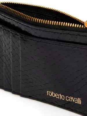 Roberto Cavalli Leather Card Holder