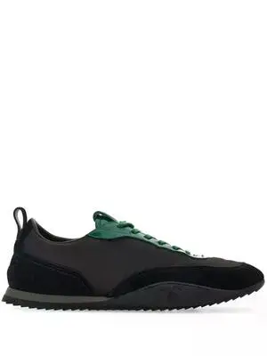 FERRAGAMO Leather-trim Lace-up Sneakers
