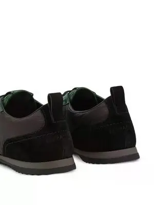 FERRAGAMO Leather-trim Lace-up Sneakers