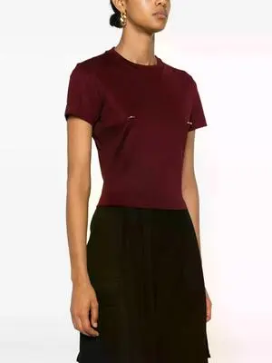 MUGLER Piercing-detail T-shirt