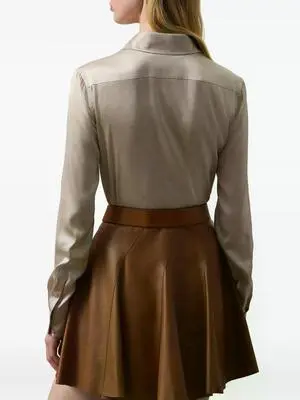 Ralph Lauren Satin Button-up Shirt - Neutrals