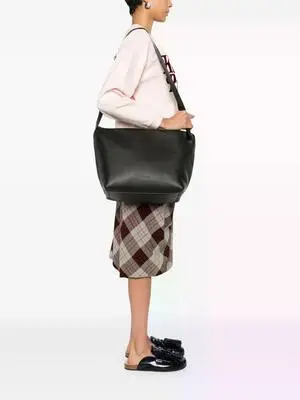 JW Anderson Small Corner Leather Shoulder Bag - Black