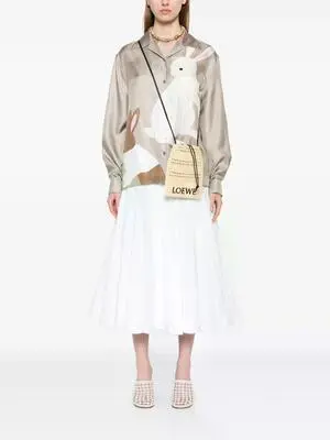 Loewe Drawstring Raffia Cross Body Bag