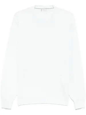 Brunello Cucinelli Fine-knit T-shirt - Blue