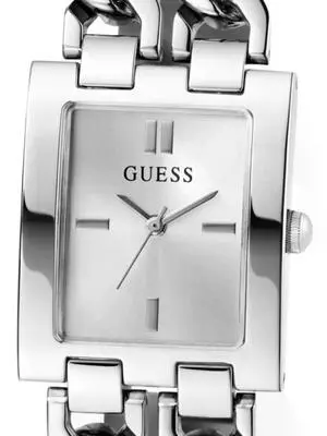 Guess Stainless Steel Link Watch - Silver
