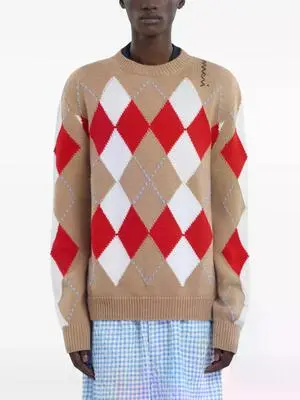 Marni Argyle Intarsia-knit Jumper