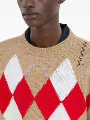 Marni Argyle Intarsia-knit Jumper