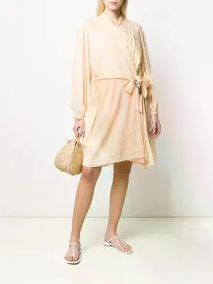 FORTE_FORTE Beige Cotton-silk Blend Robe