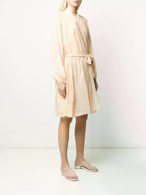 FORTE_FORTE Beige Cotton-silk Blend Robe