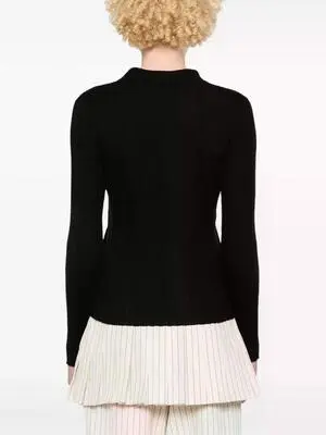 Vince Snap Polo Sweater - Black