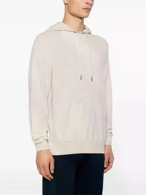 Eric Bompard Knitted Hoodie - Neutrals