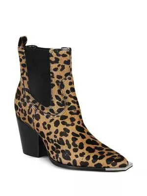 Schutz 85mm Tinna Leopard Print Boots