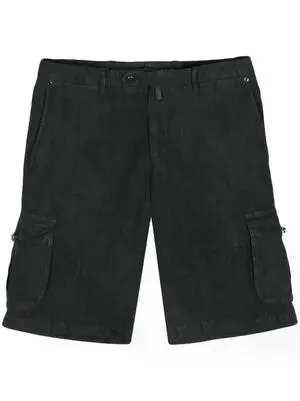 Kiton Linen Chambray Cargo Shorts