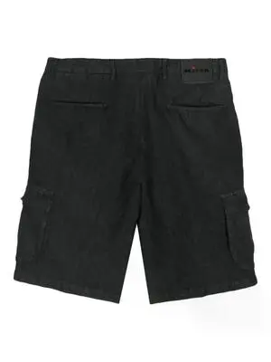 Kiton Linen Chambray Cargo Shorts