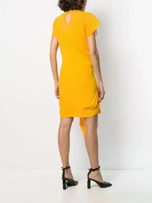 Nina Ricci Draped Front Shift Dress