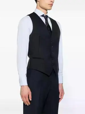 Tagliatore Paneled Virgin Wool Waistcoat