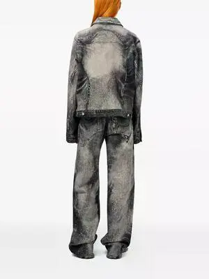 Camper Abstract-pattern Wide-leg Jeans - Grey