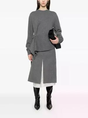 JIL SANDER Draped Panel Sweater