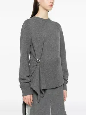 JIL SANDER Draped Panel Sweater