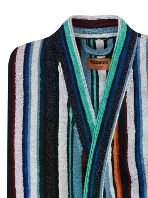 Missoni Stripe-pattern Cotton Bathrobe