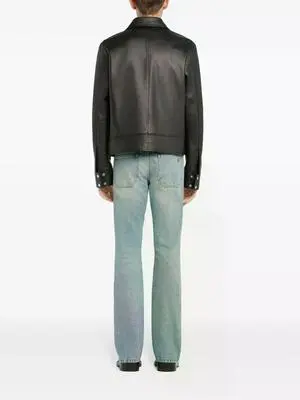 COURREGES Zip-up Leather Jacket