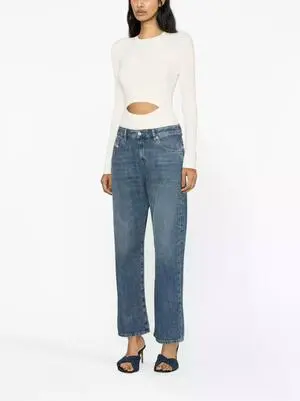 DIESEL® M-peris Cut-out Knitted Top - White