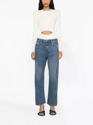 DIESEL® M-peris Cut-out Knitted Top - White