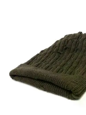 Roberto Cavalli Distressed-effect Beanie